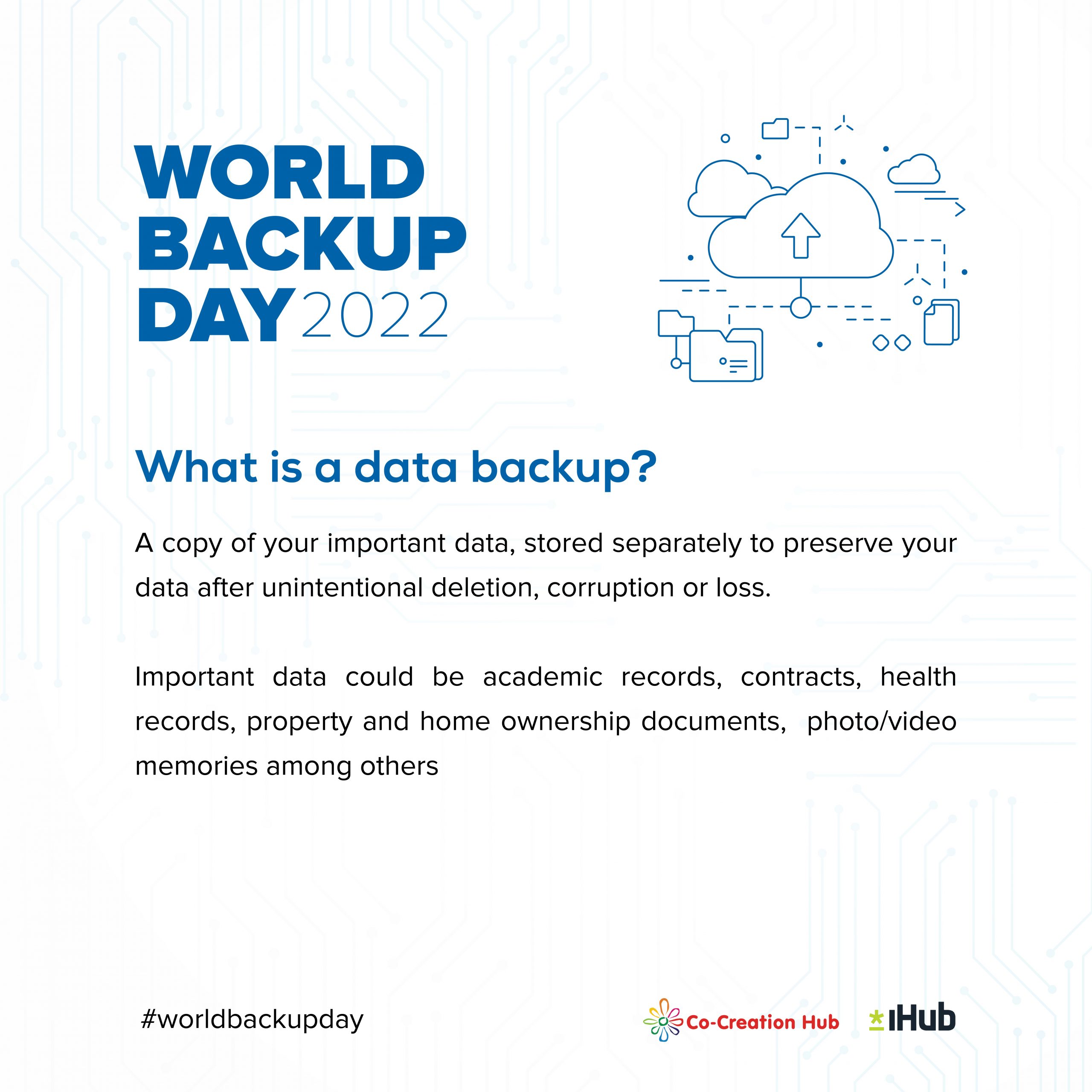 Celebrating World Data Backup Day 2022 - Co-Creation Hub Nigeria (CcHUB ...